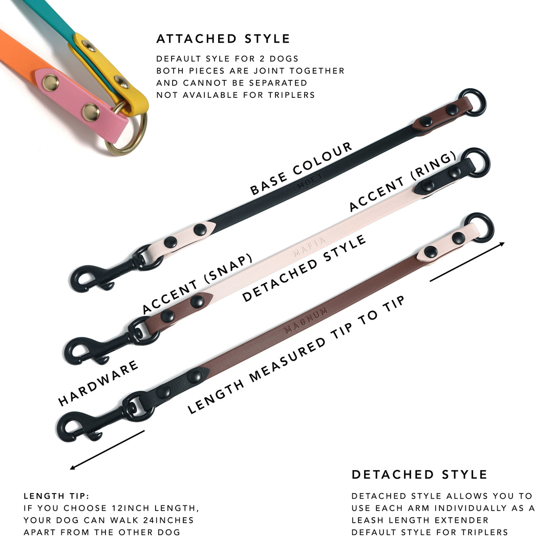 Coupler Duo Leash – The Sleek Hound