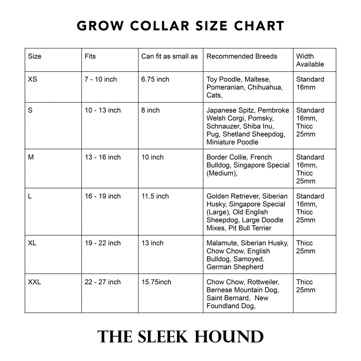 Thicc Grow Collar – The Sleek Hound